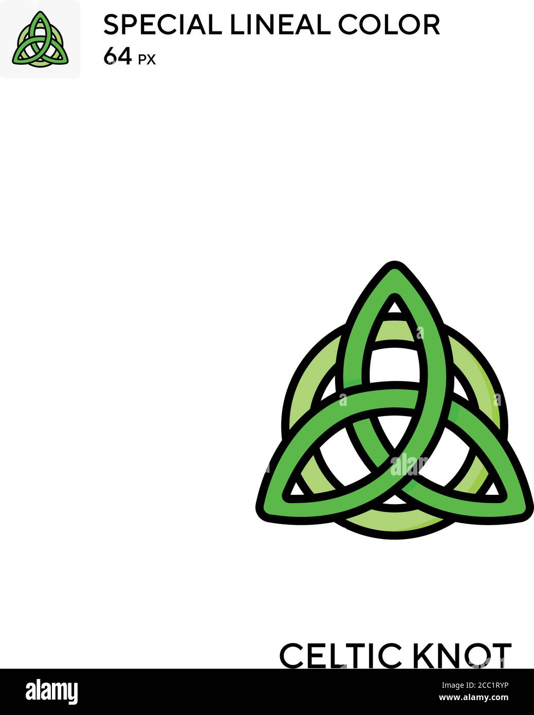 Celtic knot Special lineal color vector icon. Celtic knot icons for ...
