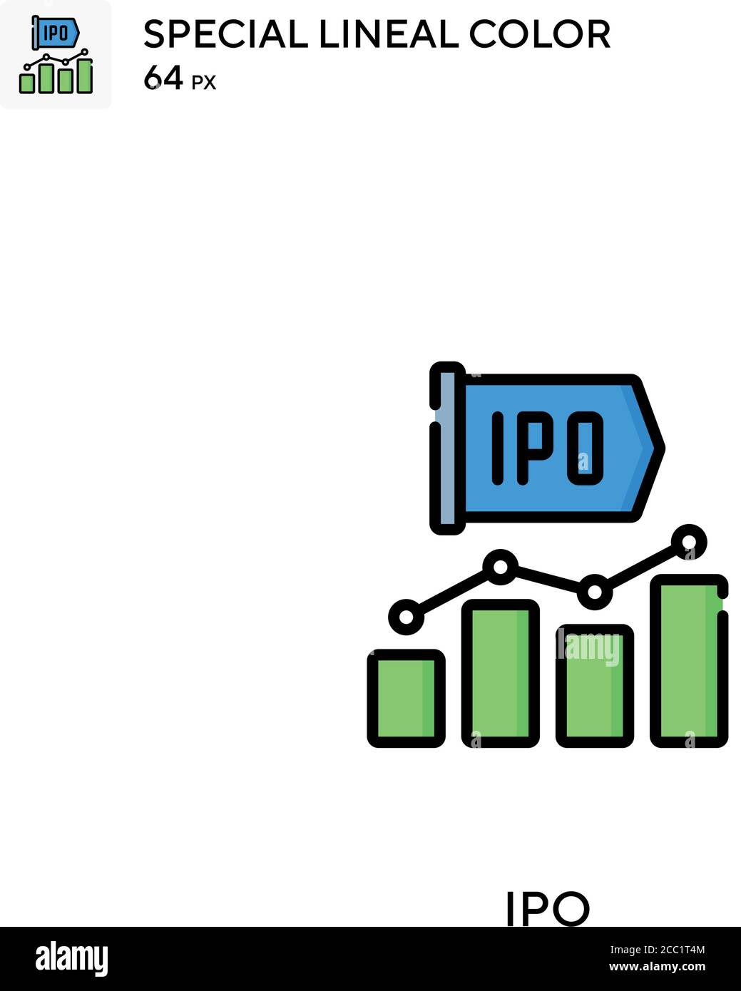 Ipo Special lineal color vector icon. Ipo icons for your business ...