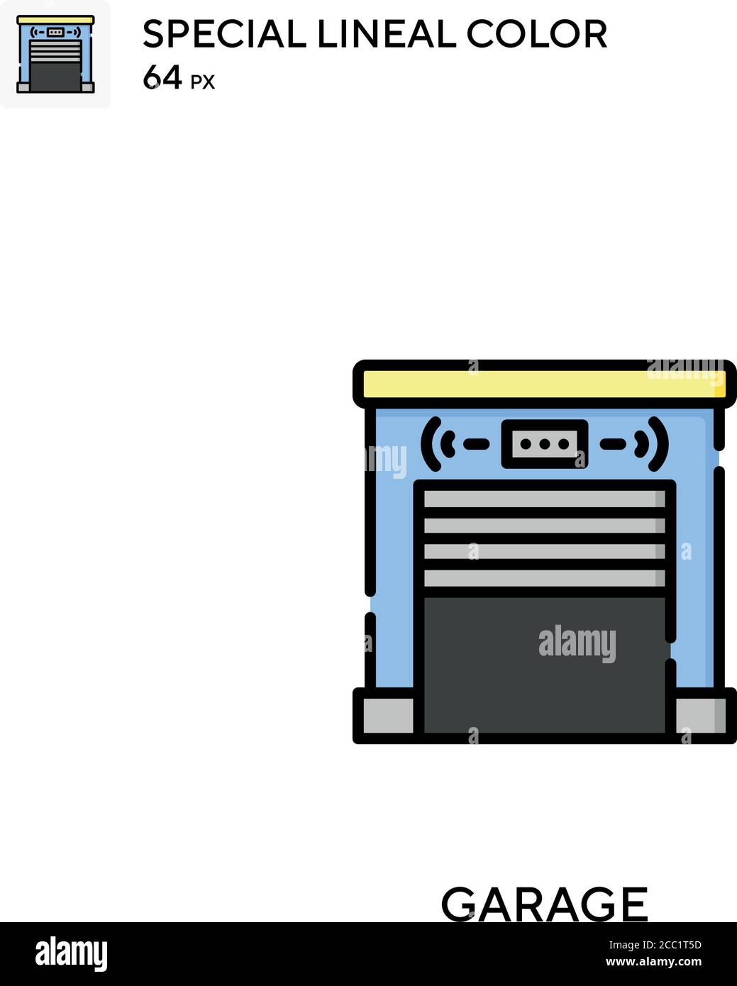 Garage Special lineal color vector icon. Garage icons for your business ...