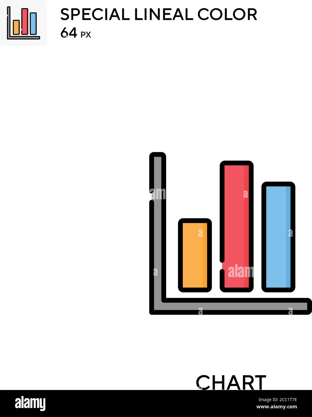 Chart Special lineal color vector icon. Chart icons for your business ...