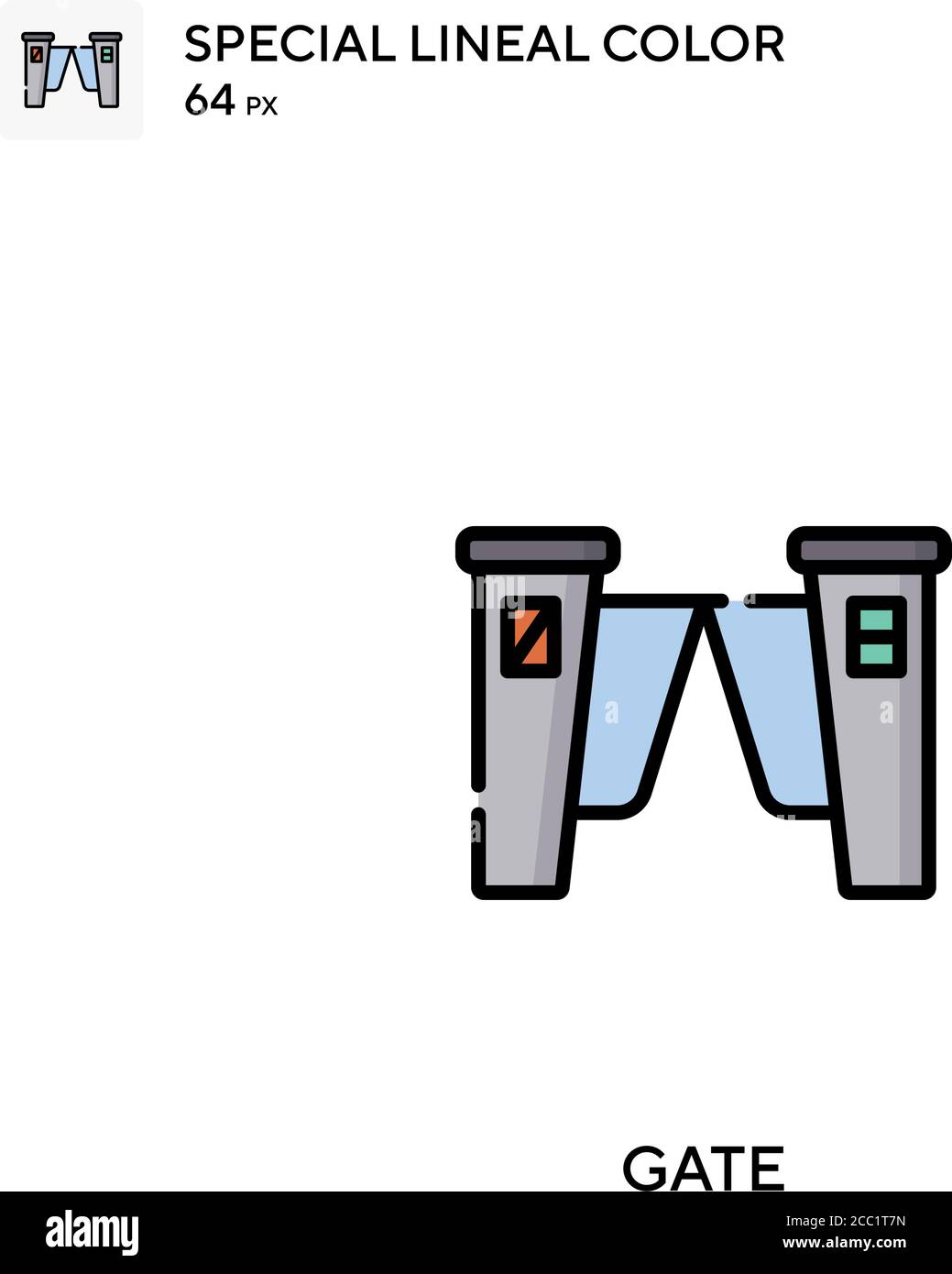 Gate Special lineal color vector icon. Gate icons for your business ...