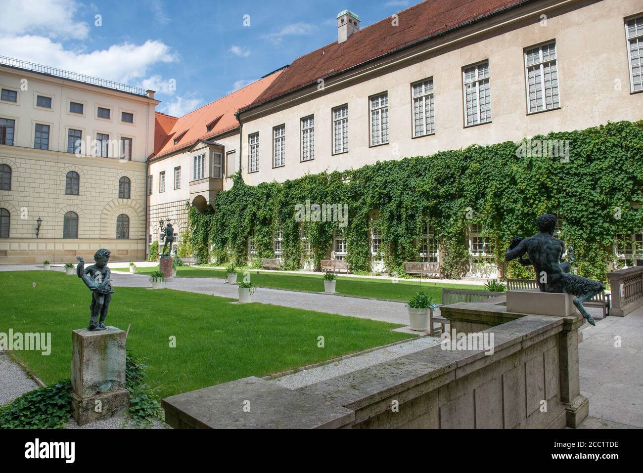 Munich Germany July 29 2020: La Neuveste gothic fortress a munich ...