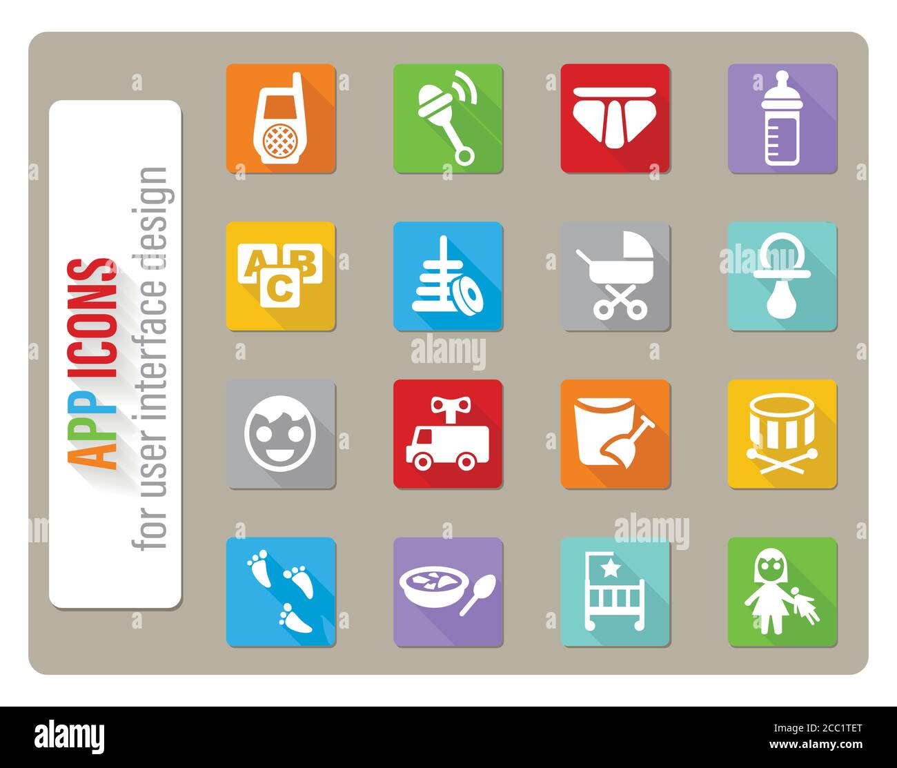 baby icon set Stock Vector Image & Art - Alamy