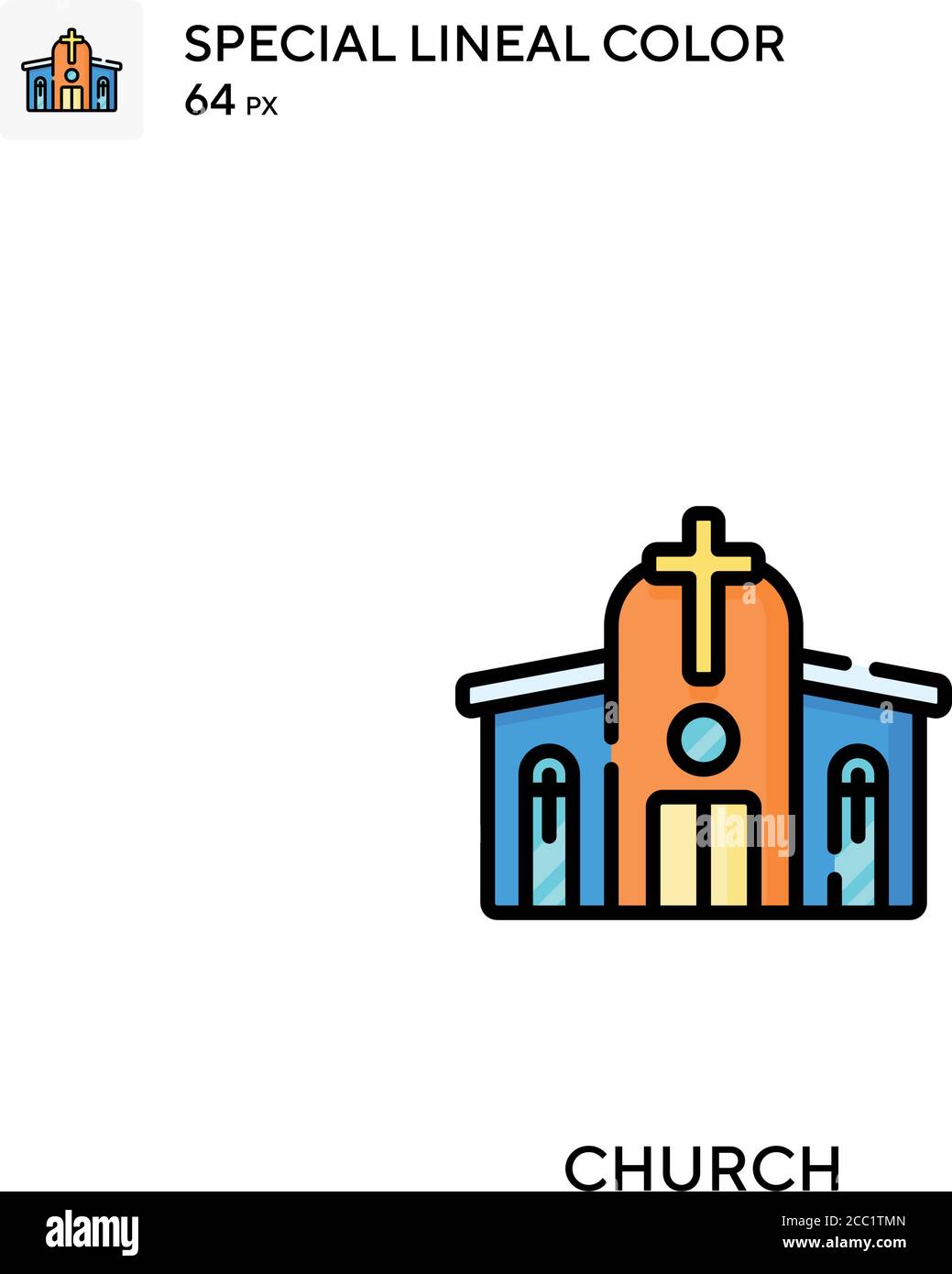 Church Special lineal color vector icon. Church icons for your business ...
