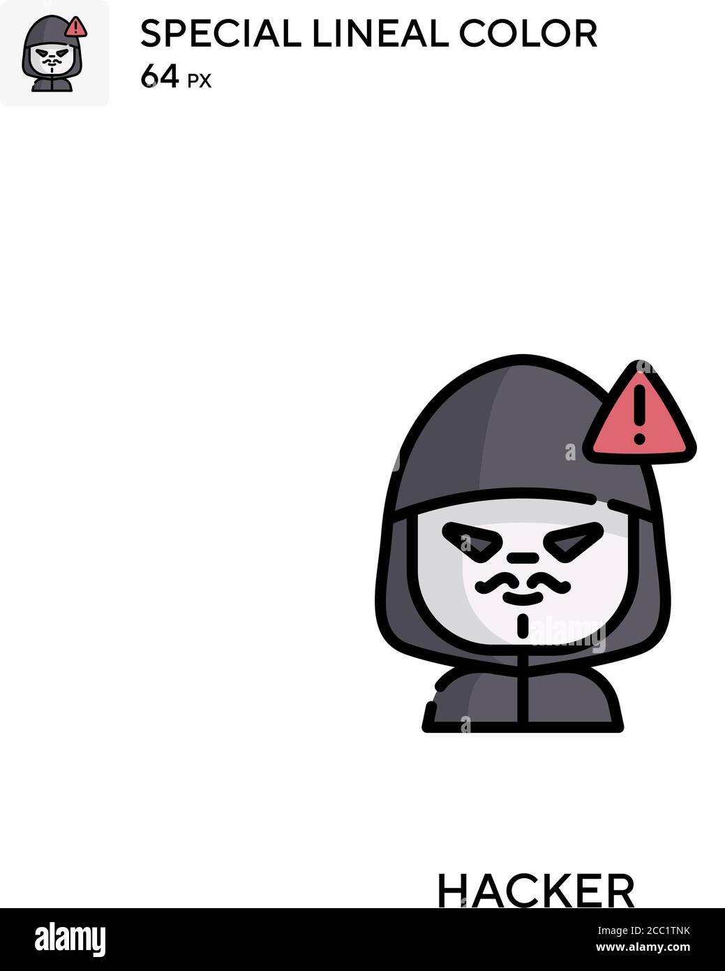 Hacker Special Lineal Color Vector Icon Hacker Icons For Your Business Project Stock Vector