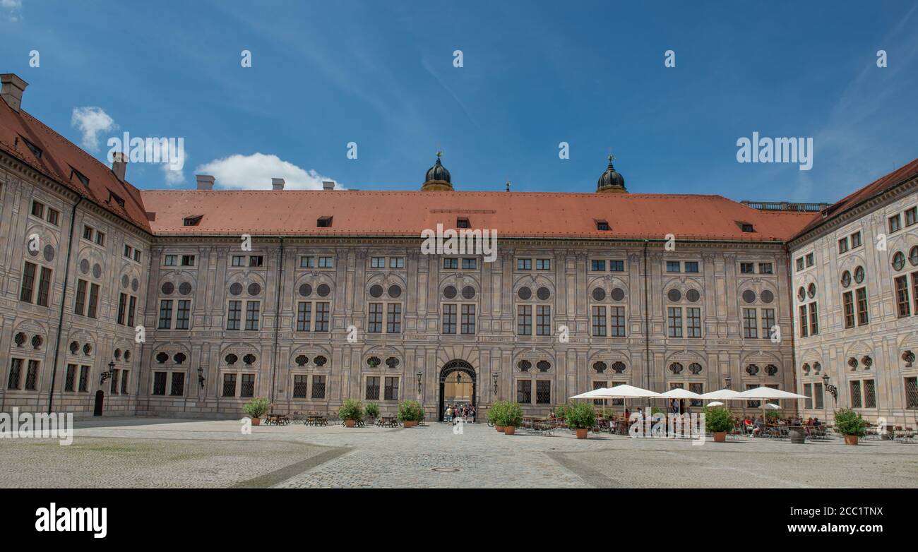 Munich Germany July 29 2020: La Neuveste gothic fortress a munich ...