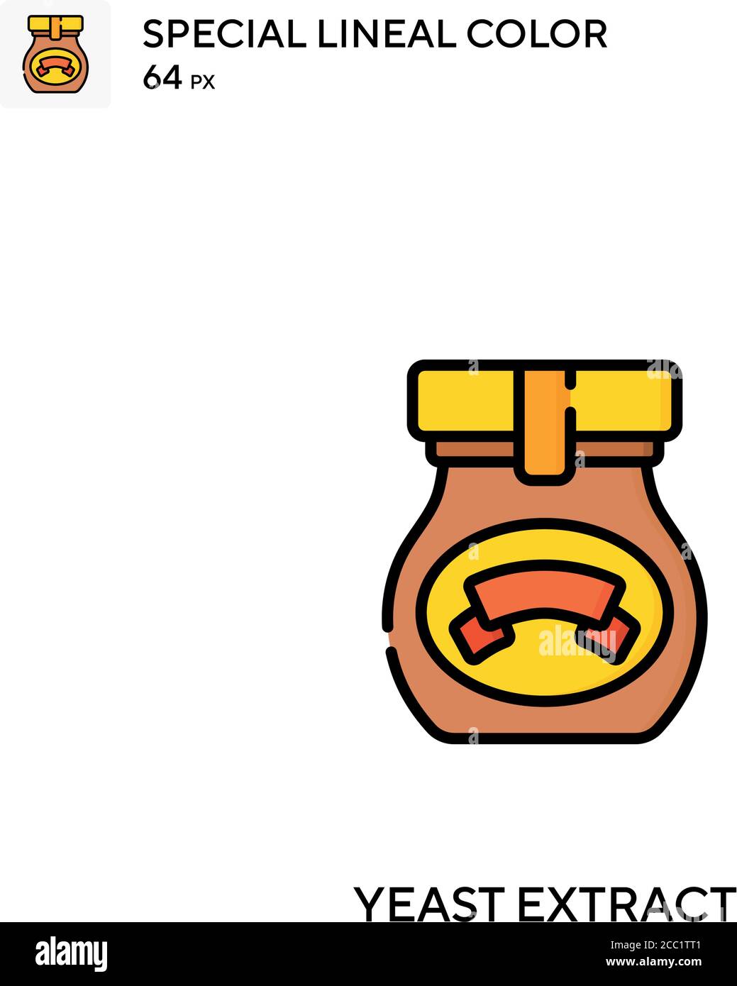 Yeast extract Special lineal color vector icon. Yeast extract icons for ...