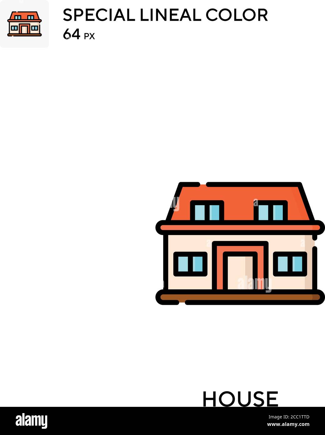 House Special lineal color vector icon. House icons for your business ...