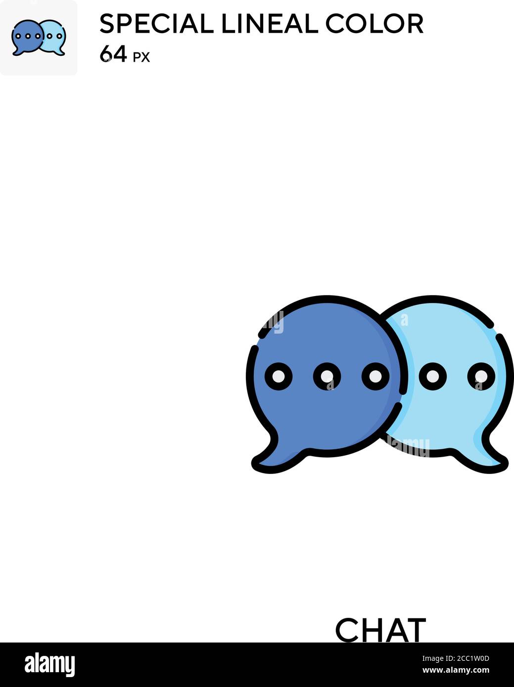 Chat Special lineal color vector icon. Chat icons for your business ...