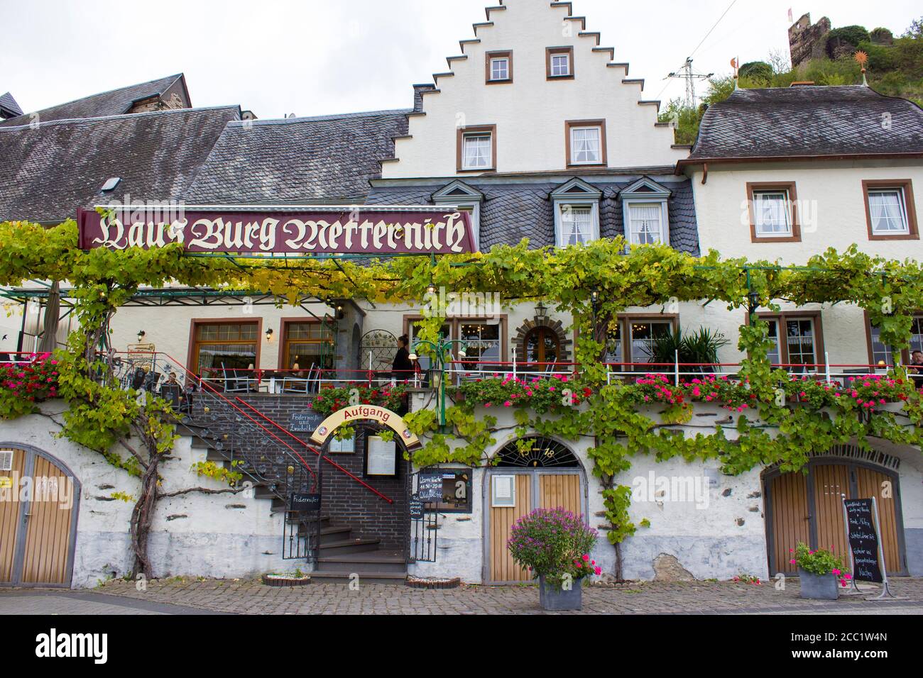 BEILSTEIN, GERMANY - OCTOBER 03 2019: historic village along the river ...