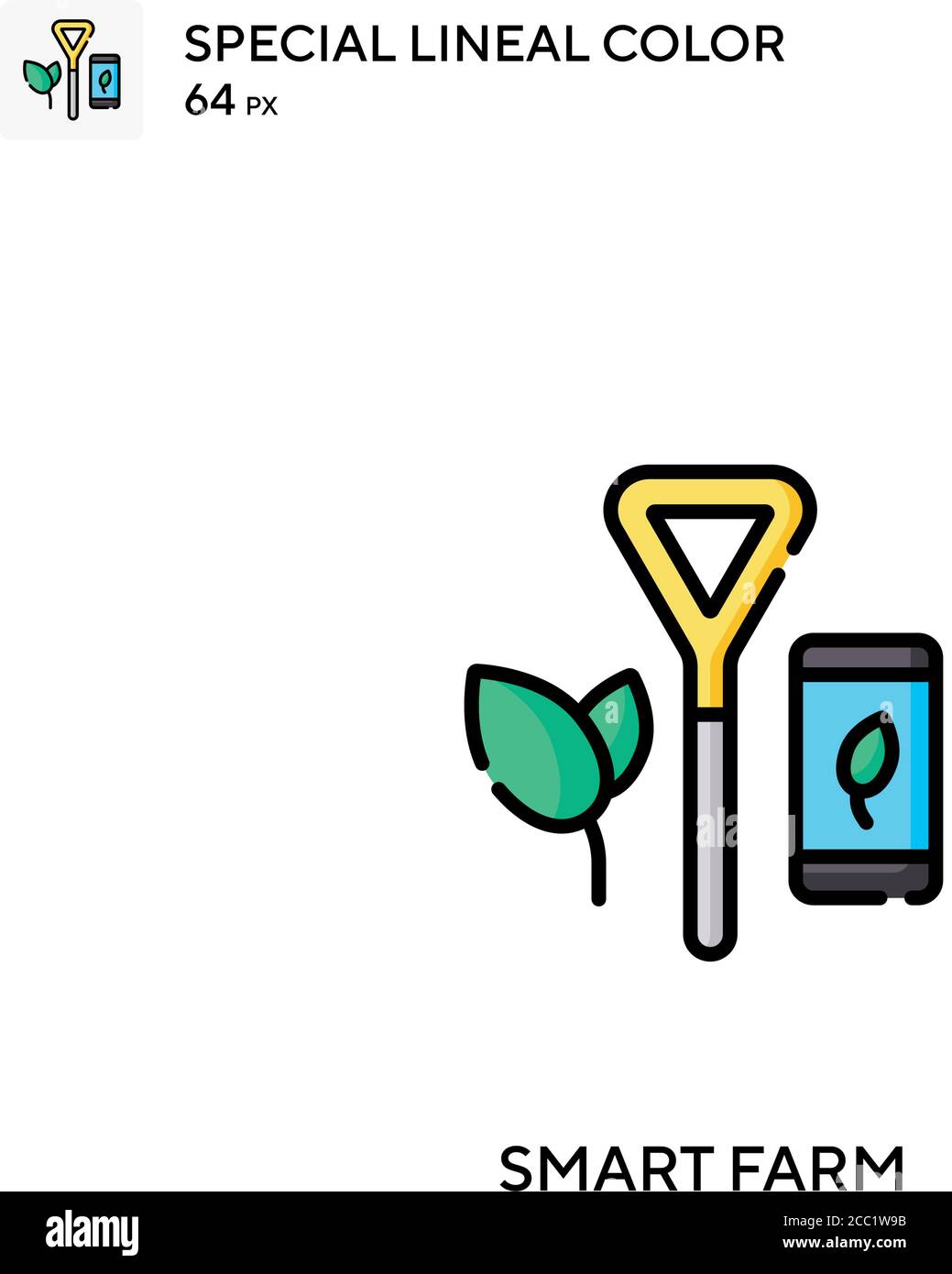 Smart farm Special lineal color vector icon. Smart farm icons for your ...