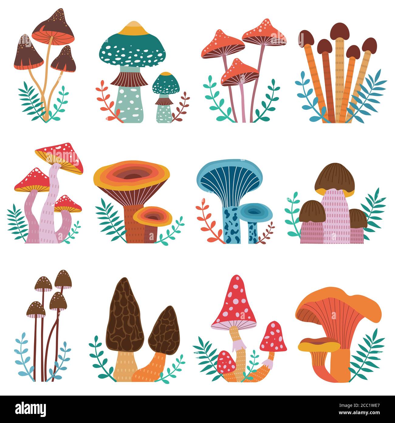 Set hand drawn magical Cut Out Stock Images & Pictures - Alamy