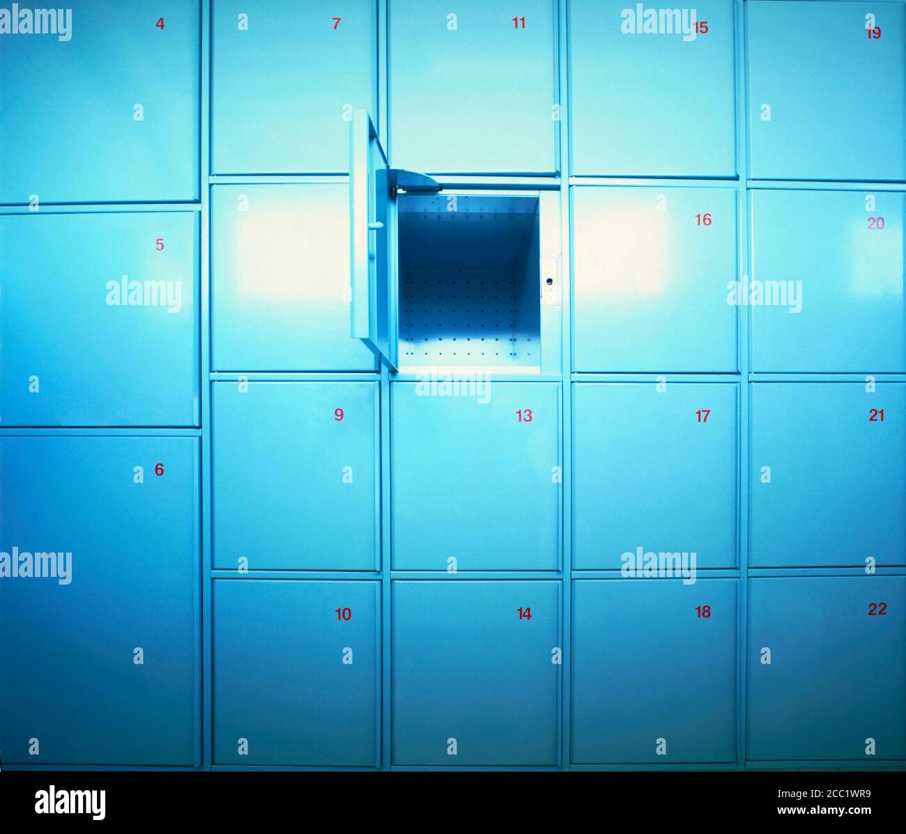 Rows of lockers Stock Photo - Alamy