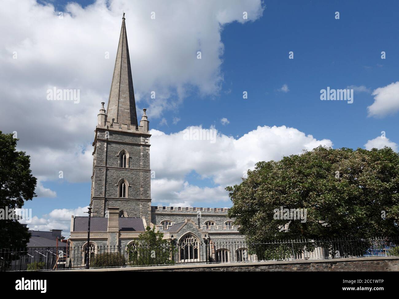 United Kingdom, Northern Ireland, County Derry, View of cathedral Stock ...