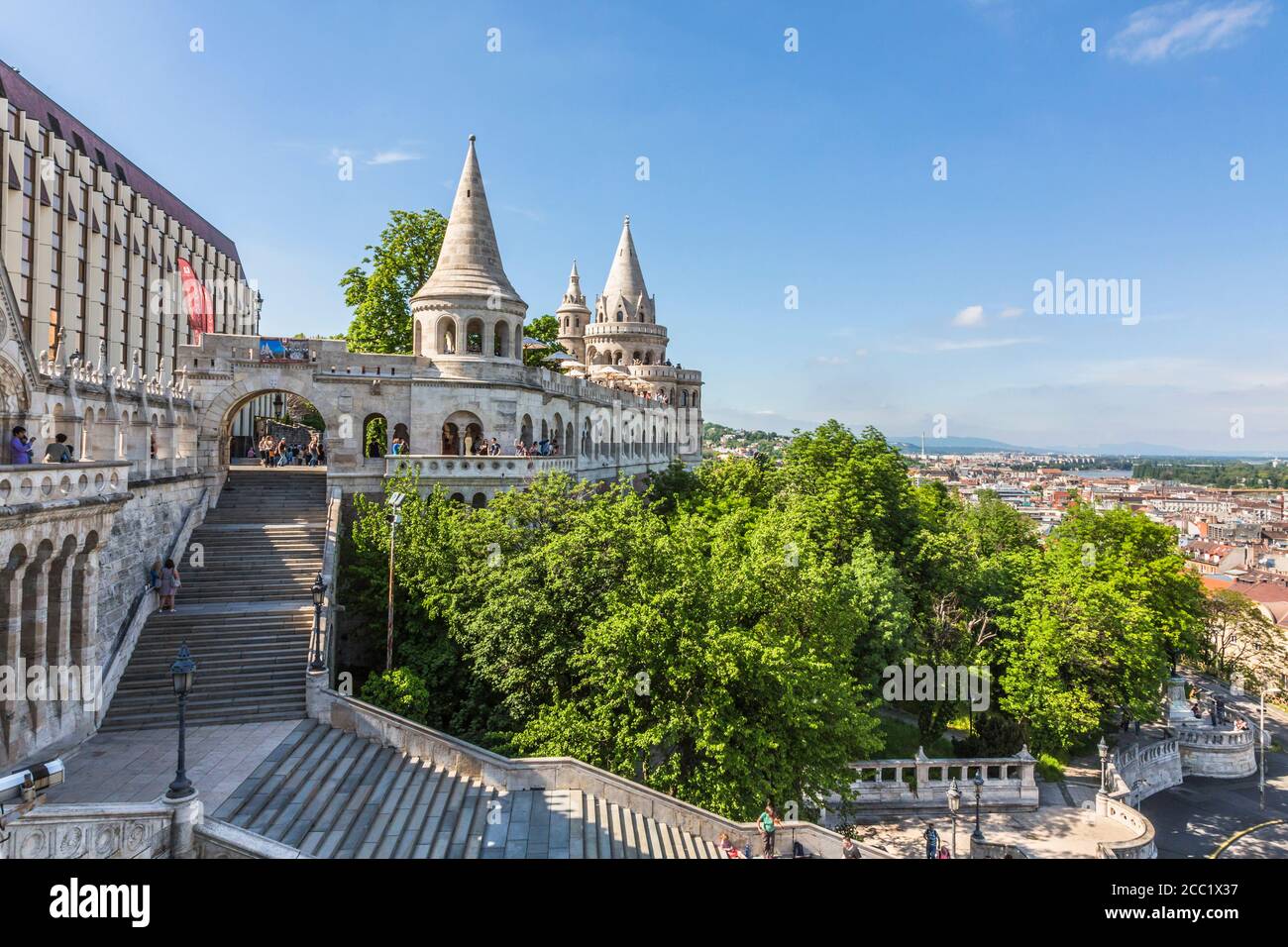 Hungary, Budapest, View of Fishermans Bastion Stock Photo - Alamy