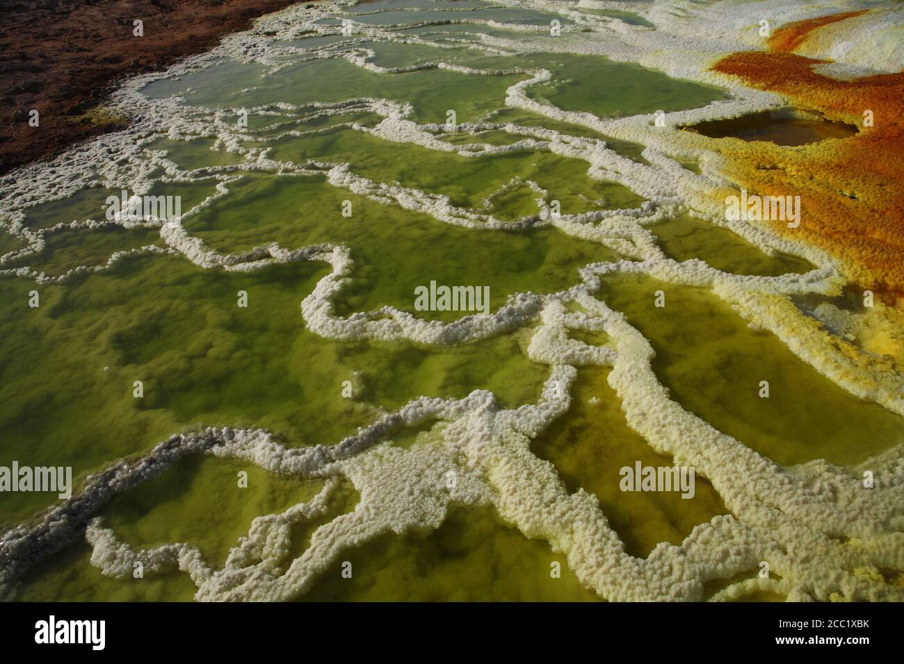 Ethiopia, Danakil Desert, Lake Assal, elevated view Stock Photo - Alamy