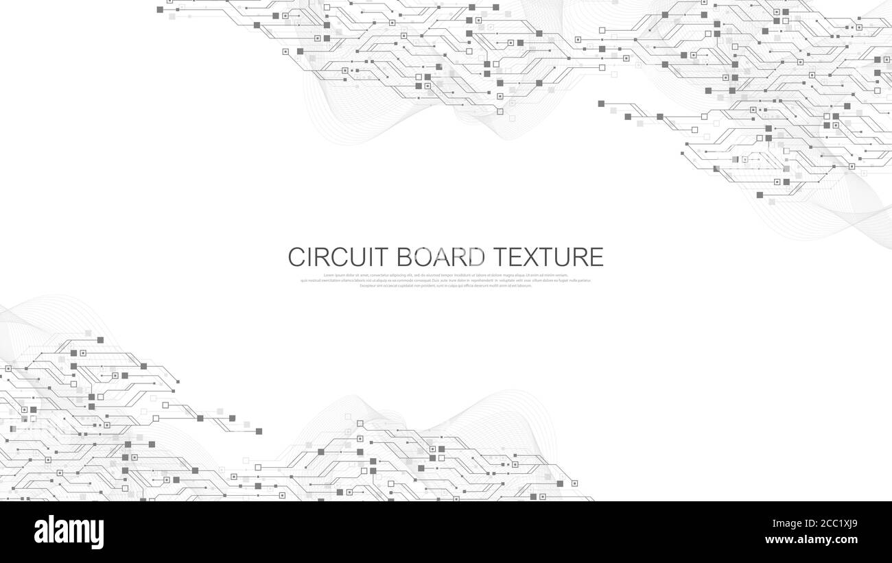 Abstract background with High-tech technology texture circuit board ...
