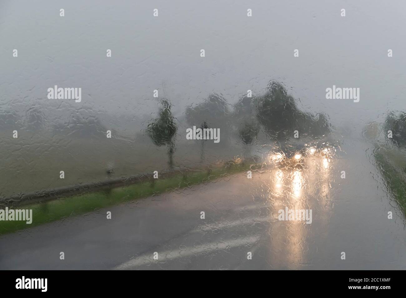 Car windscreen view traffic hi-res stock photography and images - Alamy