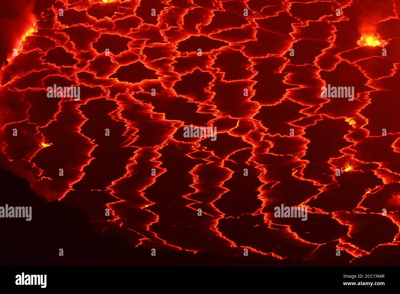 Africa, Congo, View of lava from Nyiragongo Volcano Stock Photo - Alamy