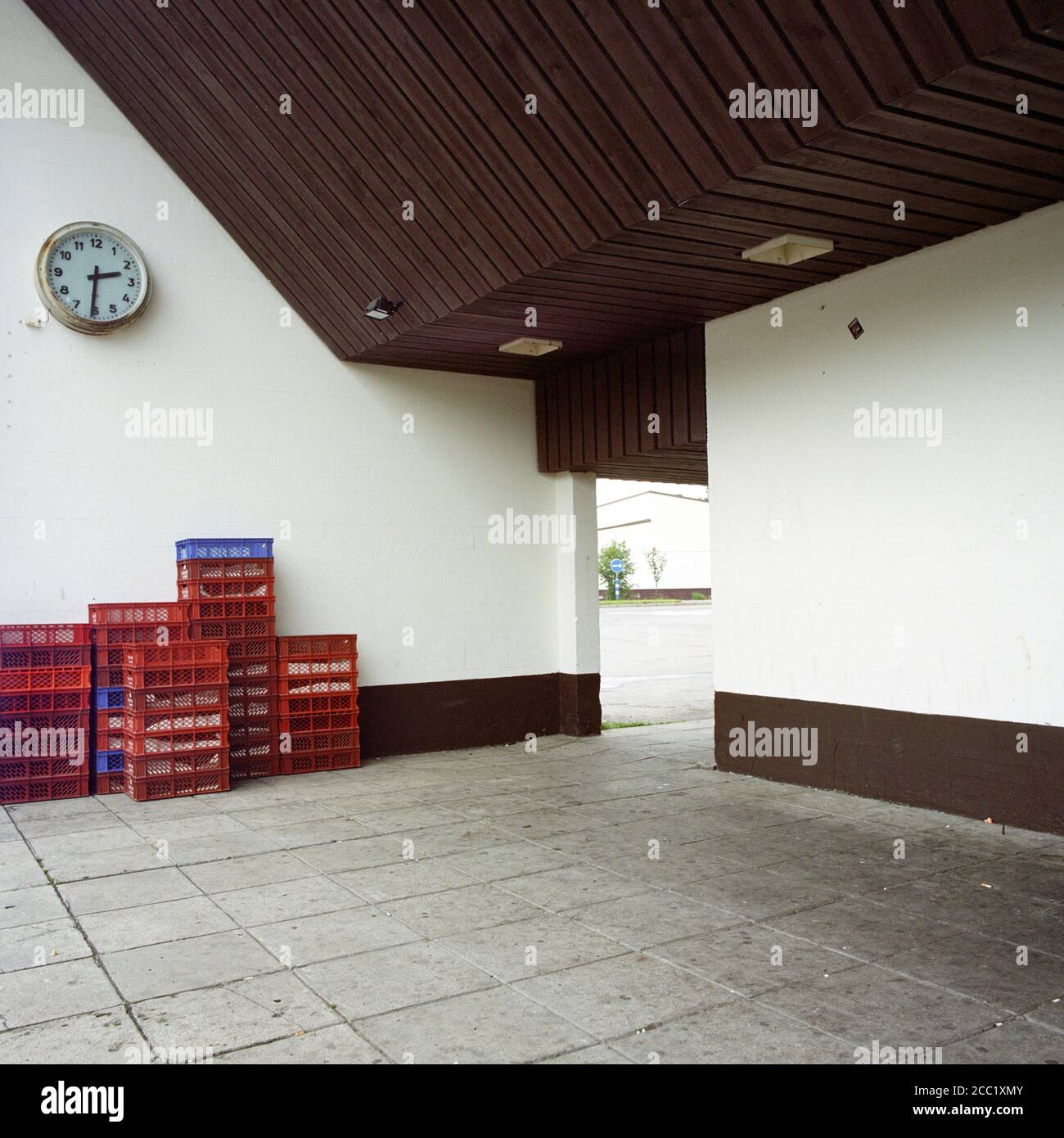 Finland, deserted bus station Stock Photo - Alamy