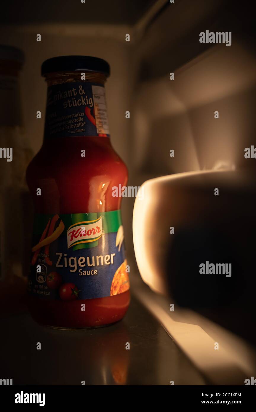 Stuttgart, Germany. 17th Aug, 2020. A "gypsy sauce" from Knorr is in a ...