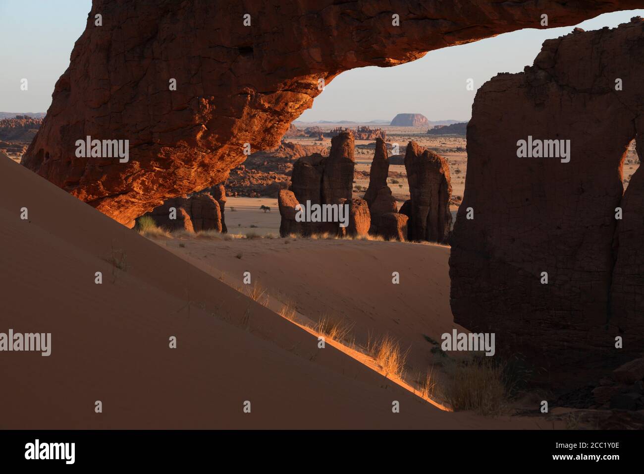 Africa, Chad, View of rock formation at Ennedi range Stock Photo - Alamy