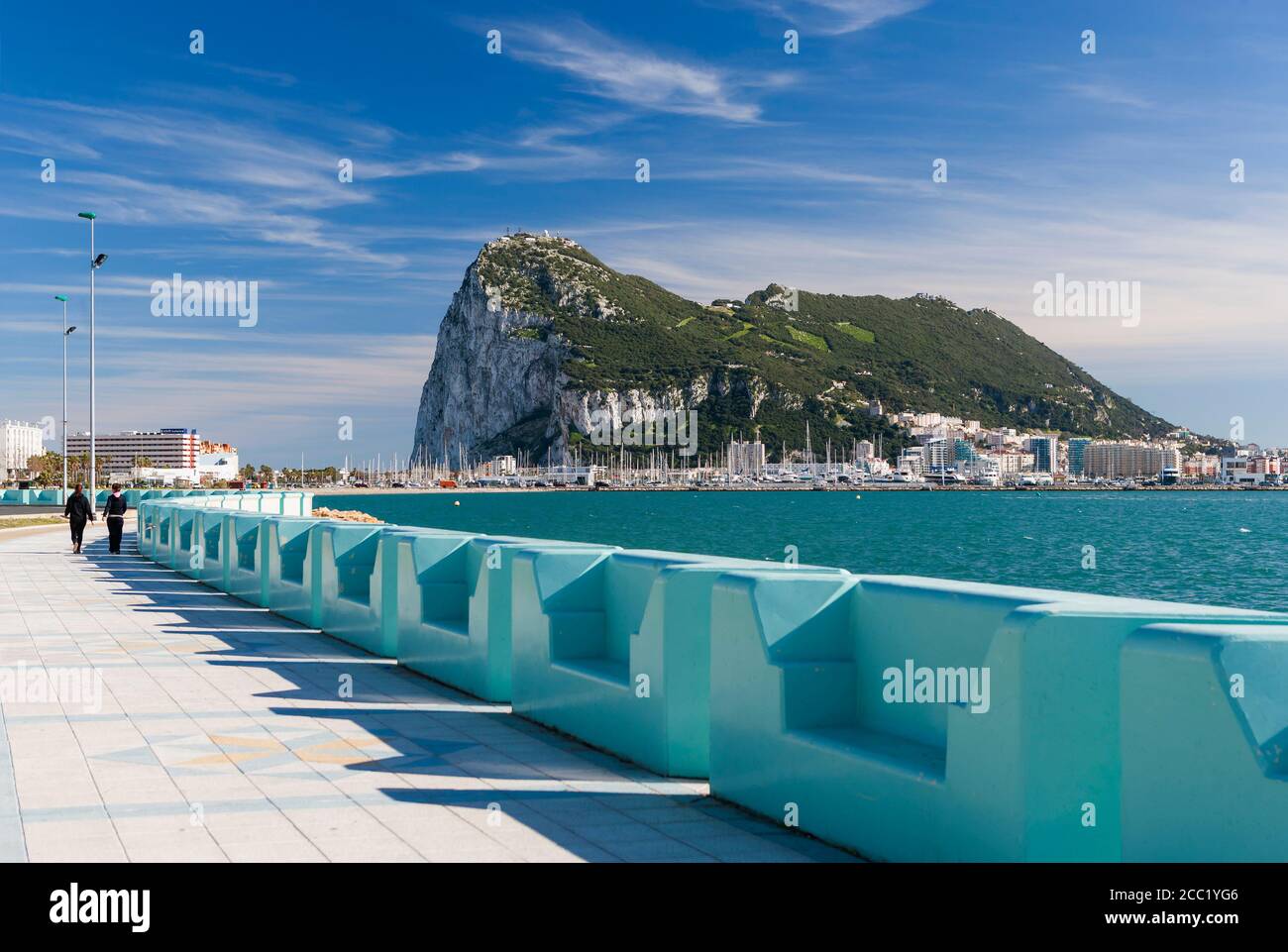 Spain, View of La Linea Stock Photo - Alamy