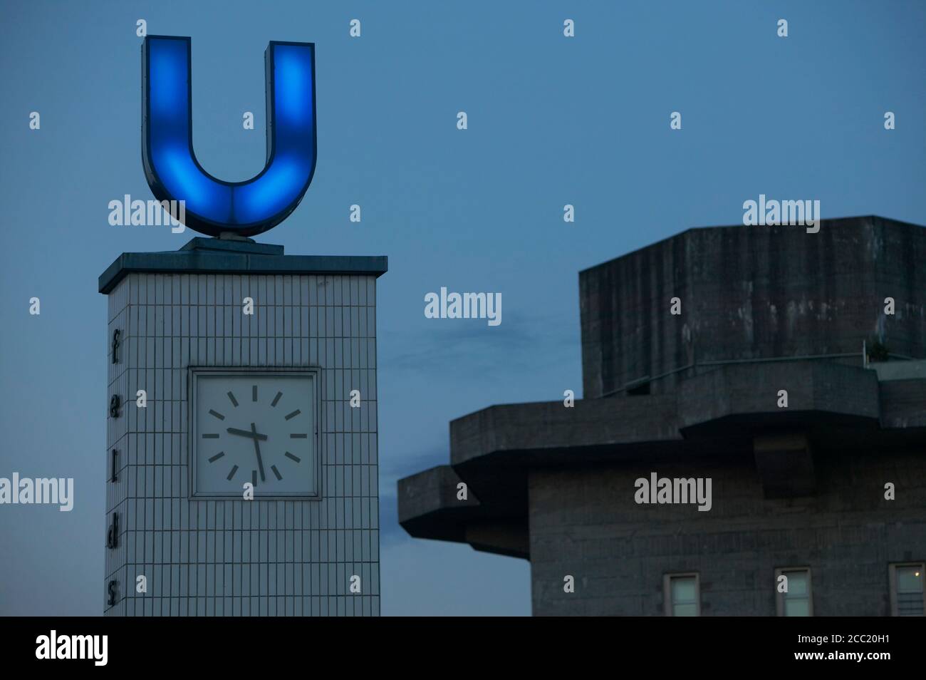 Germany, Hamburg, Subway sign Stock Photo - Alamy