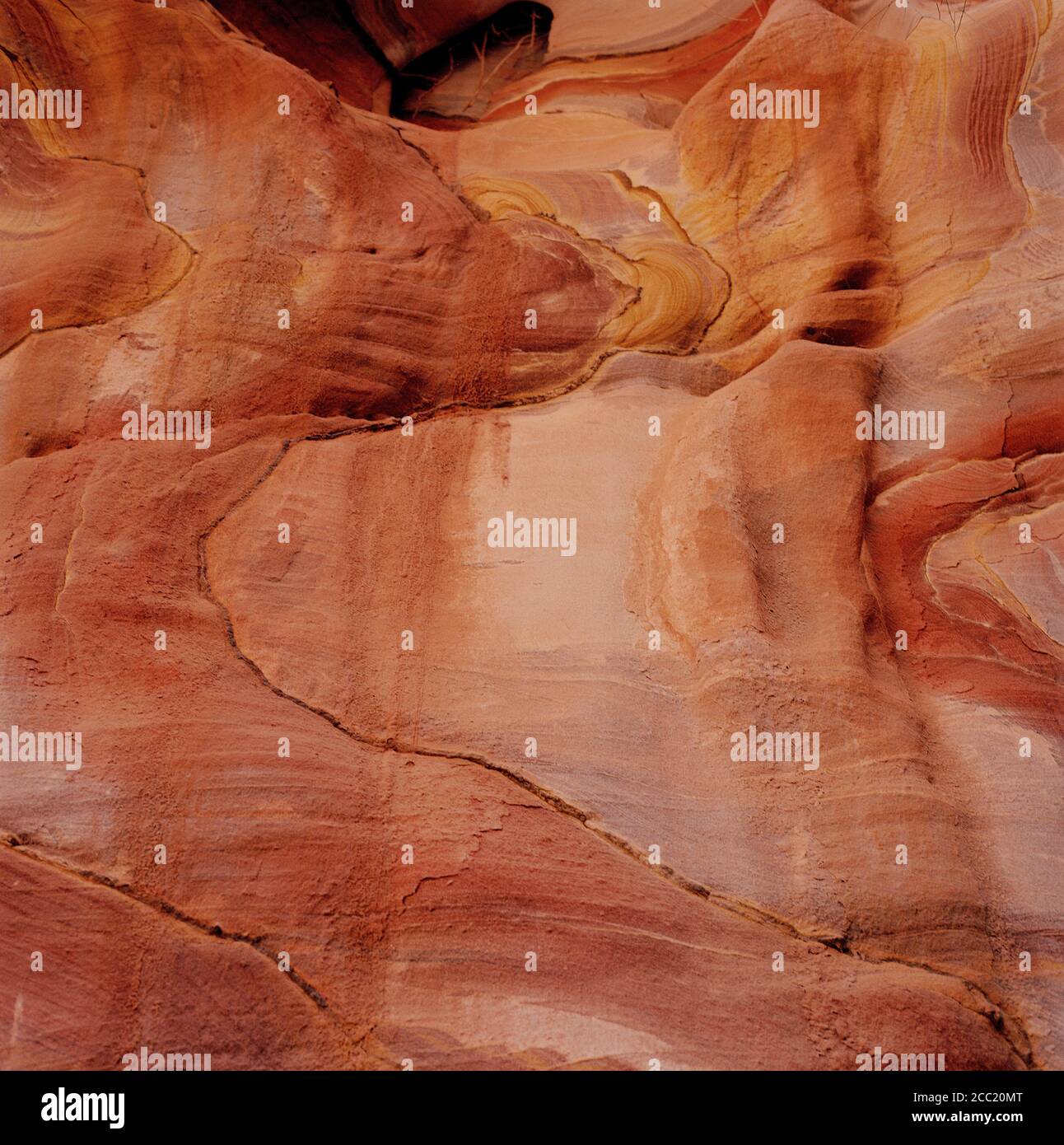 Jordan, Petra, Rock formation, Sediment Stock Photo - Alamy