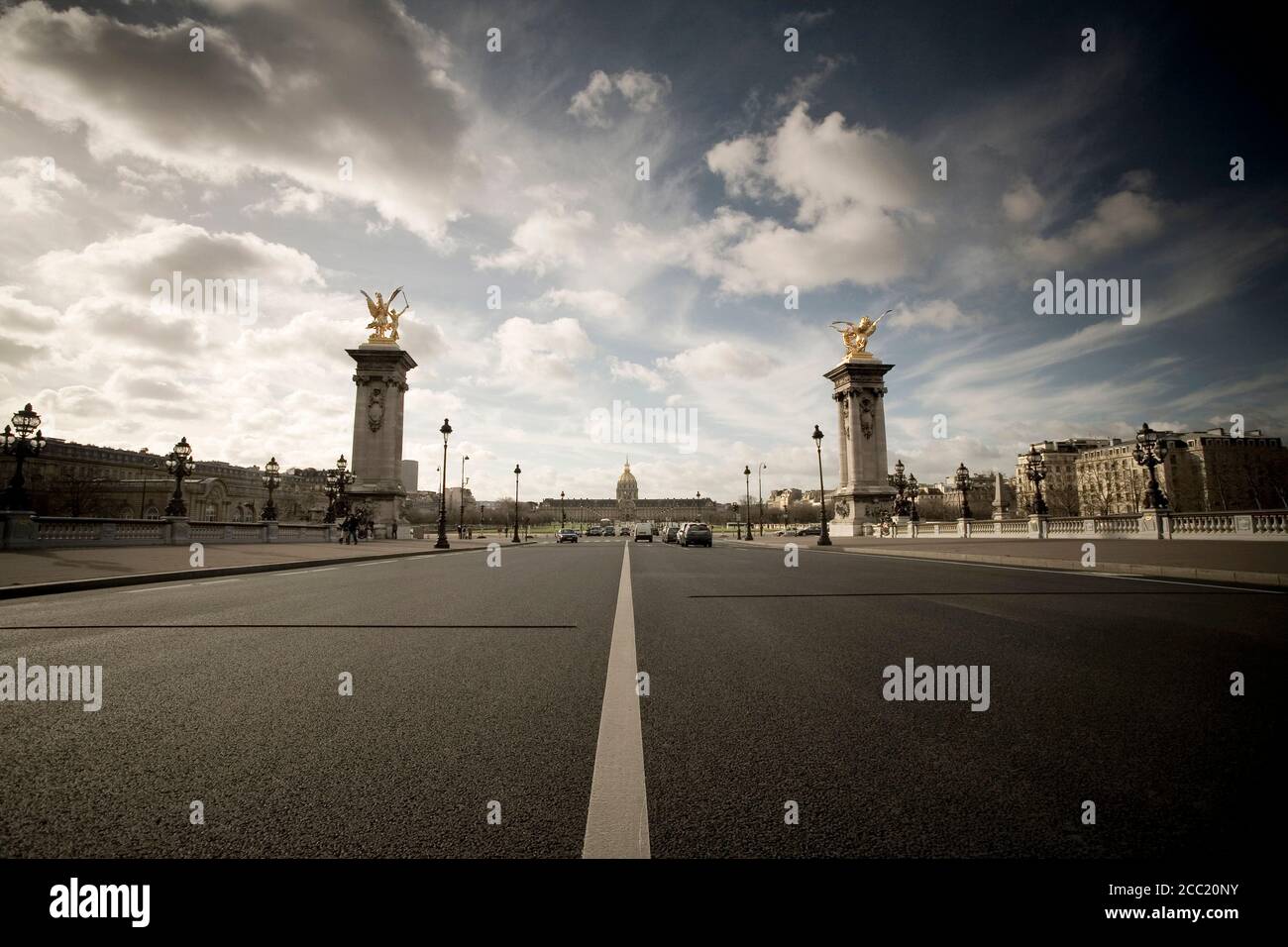 France, Paris, Pont Alexandre III and Les Invalides Stock Photo - Alamy