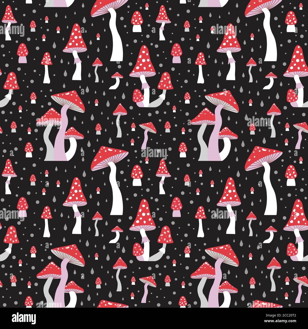 Amanita fly agaric pattern Stock Vector Images - Alamy