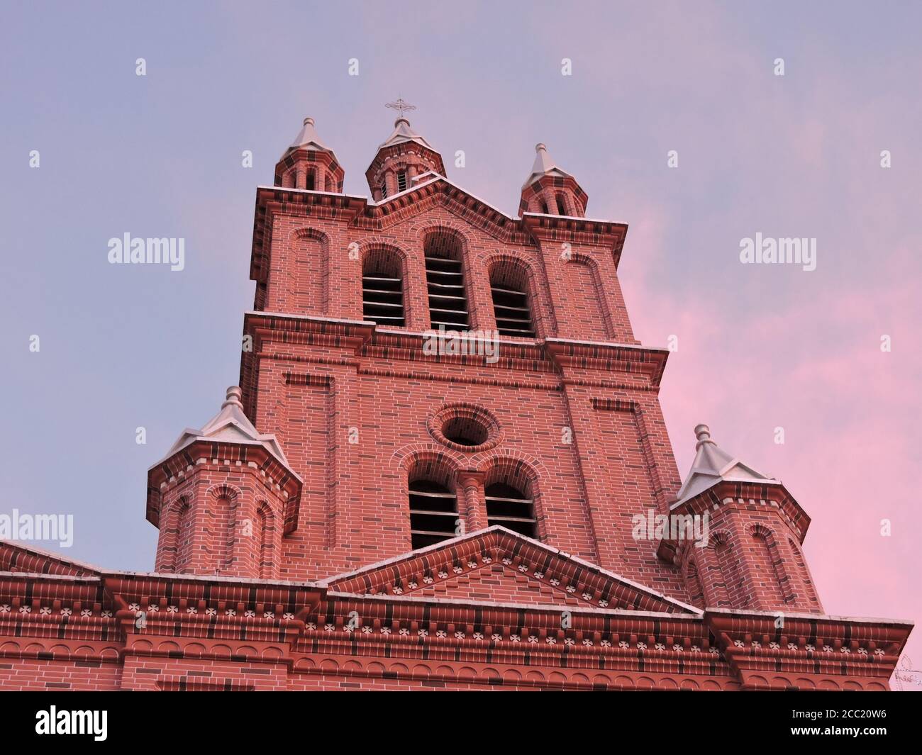 Low angle shot of the Basilica Del Senor de los Milagros in Buga ...