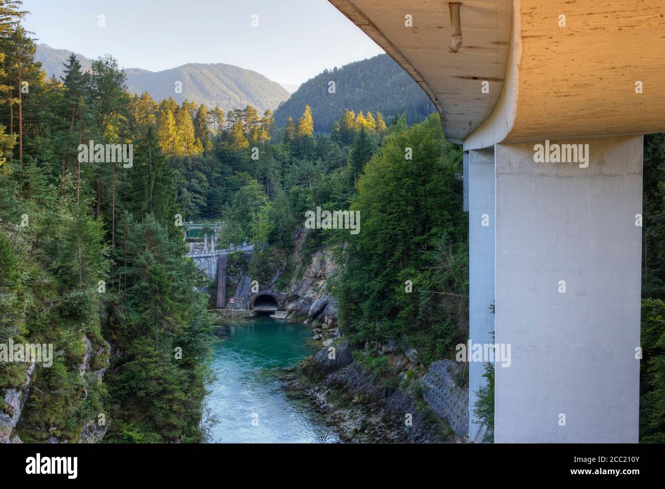 Austria, Upper Austria, View of Steyr River Stock Photo - Alamy