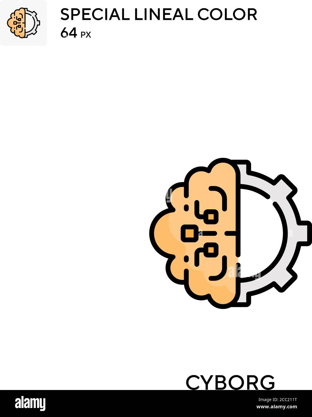 Cyborg Special lineal color vector icon. Cyborg icons for your business ...