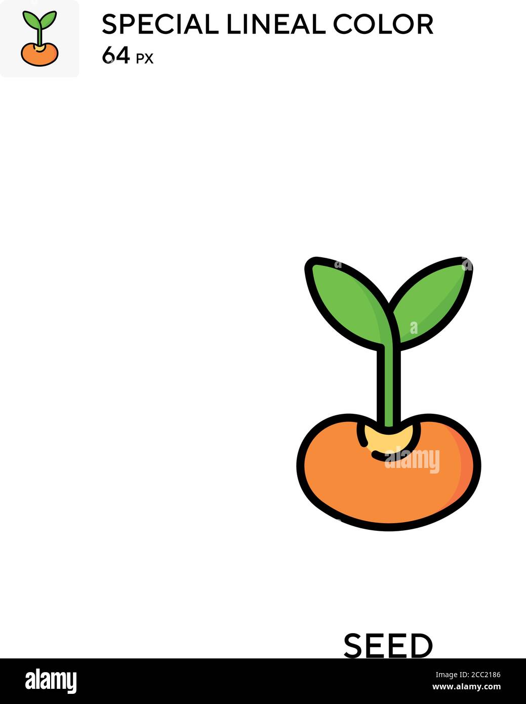 Seed Special lineal color vector icon. Seed icons for your business ...