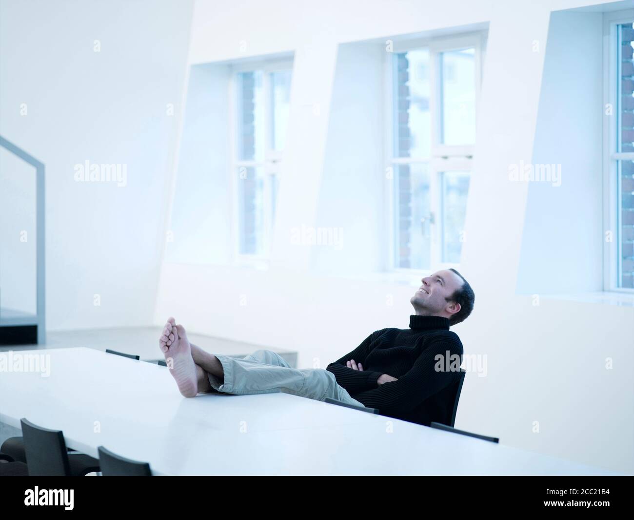 Man Barefoot Feet Table High Resolution Stock Photography and Images ...