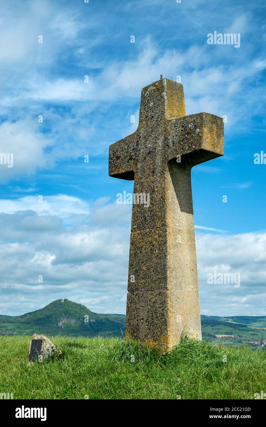 View of cross at hegau hi-res stock photography and images - Alamy