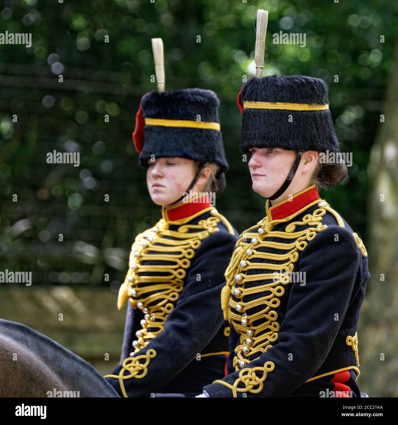 Soldiers of The King's Troop, Royal Horse Artillery (KTRHA Stock Photo ...
