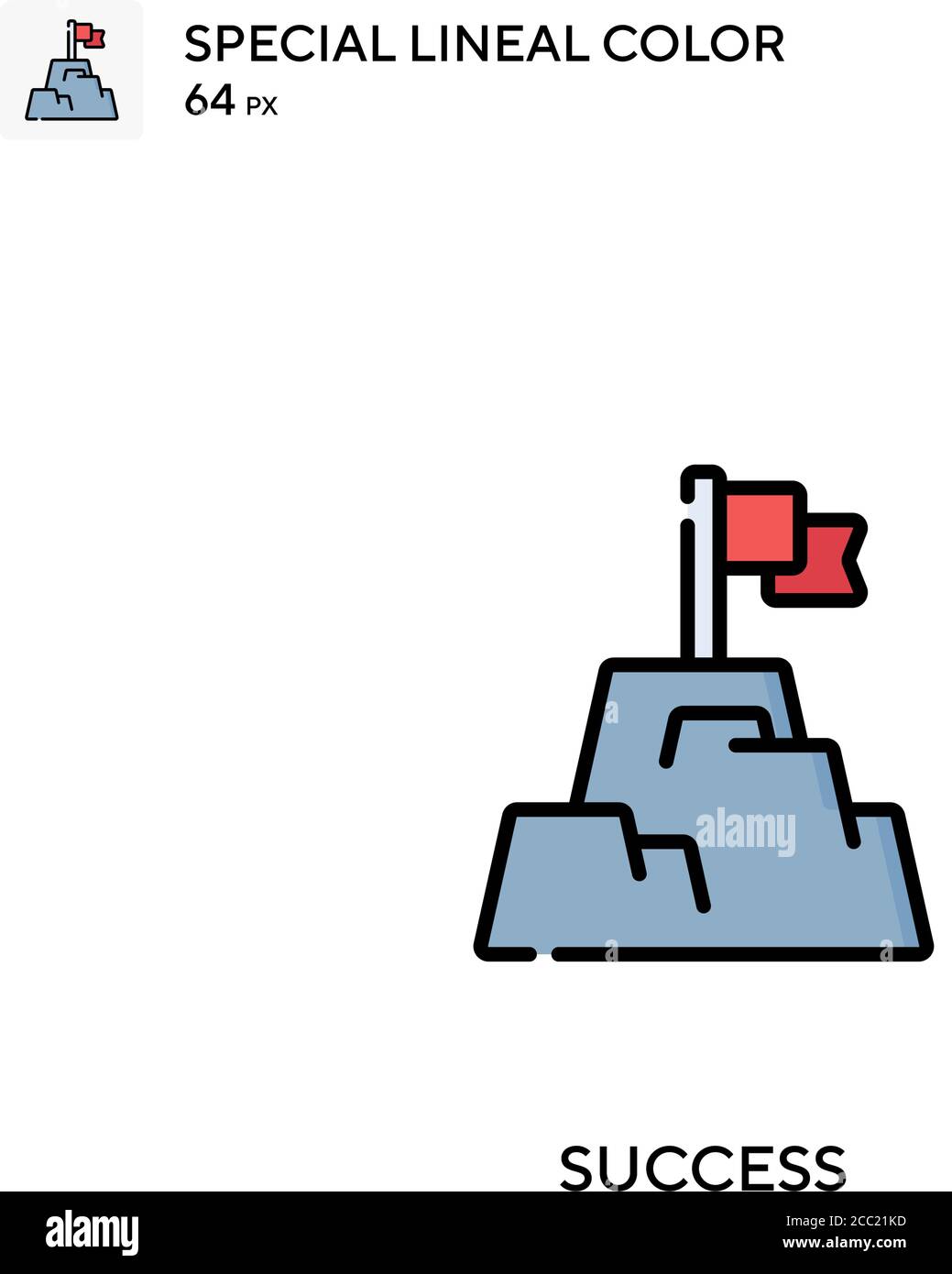 Success Special lineal color vector icon. Success icons for your ...