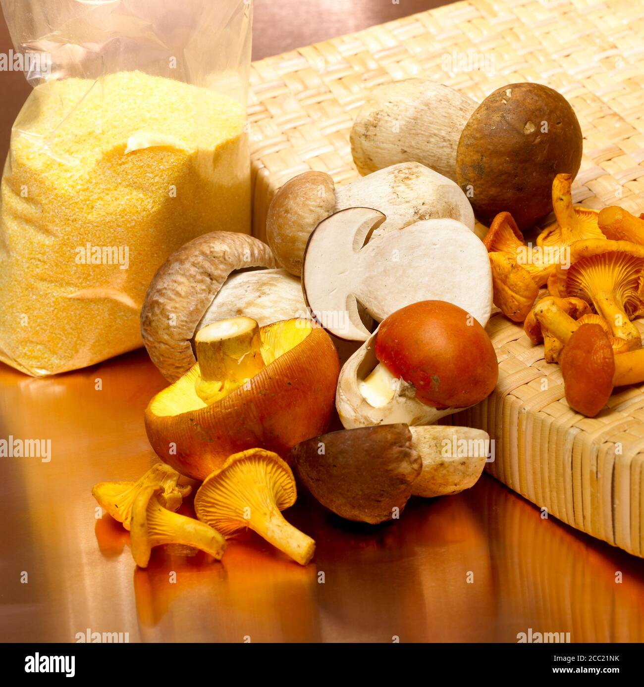 Food raw polenta in hi-res stock photography and images - Alamy