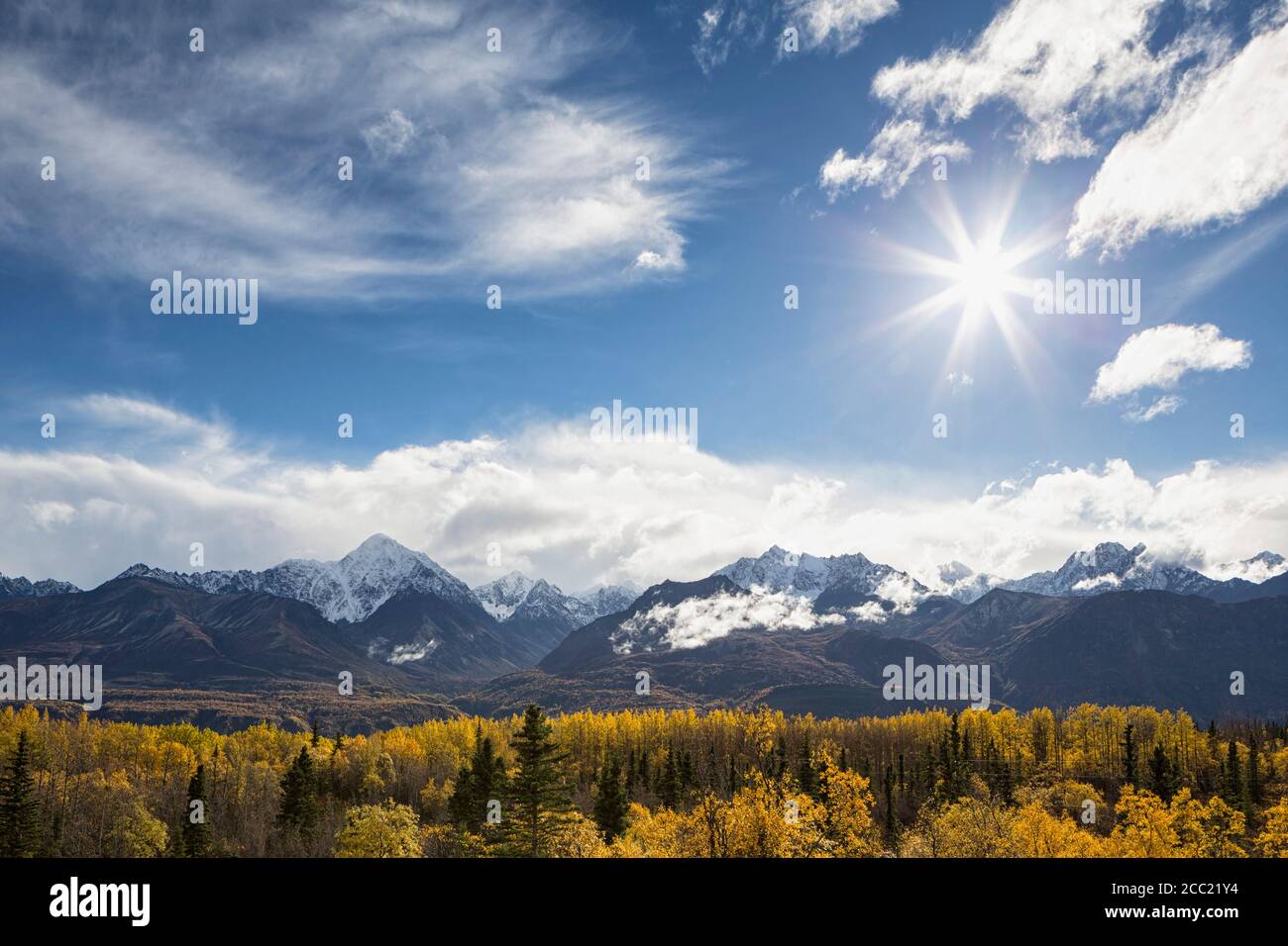 View of chugach mountains hi-res stock photography and images - Alamy