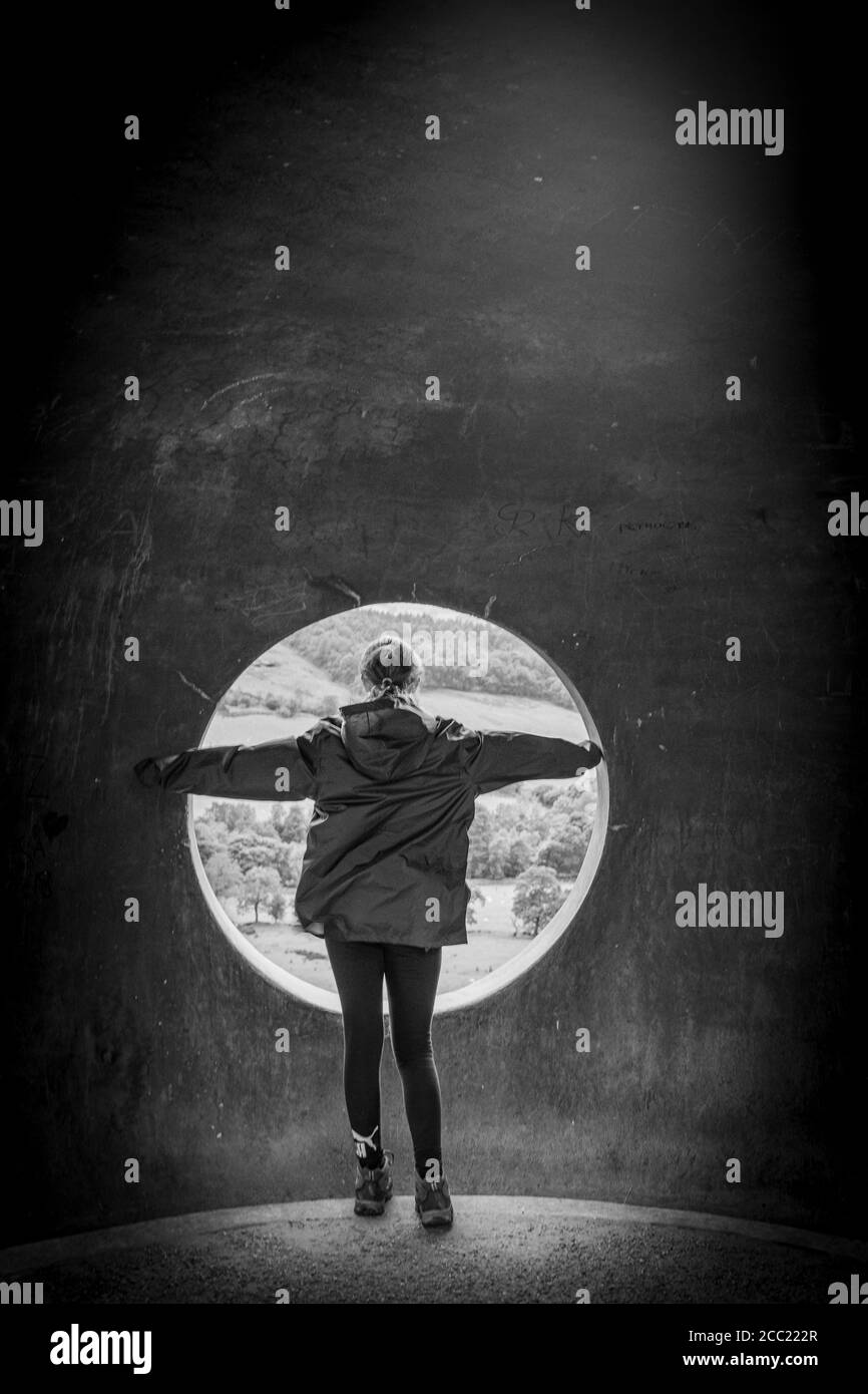 The Atom Panopticon sculpture, Wycoller Country Park, Colne, Pendle ...