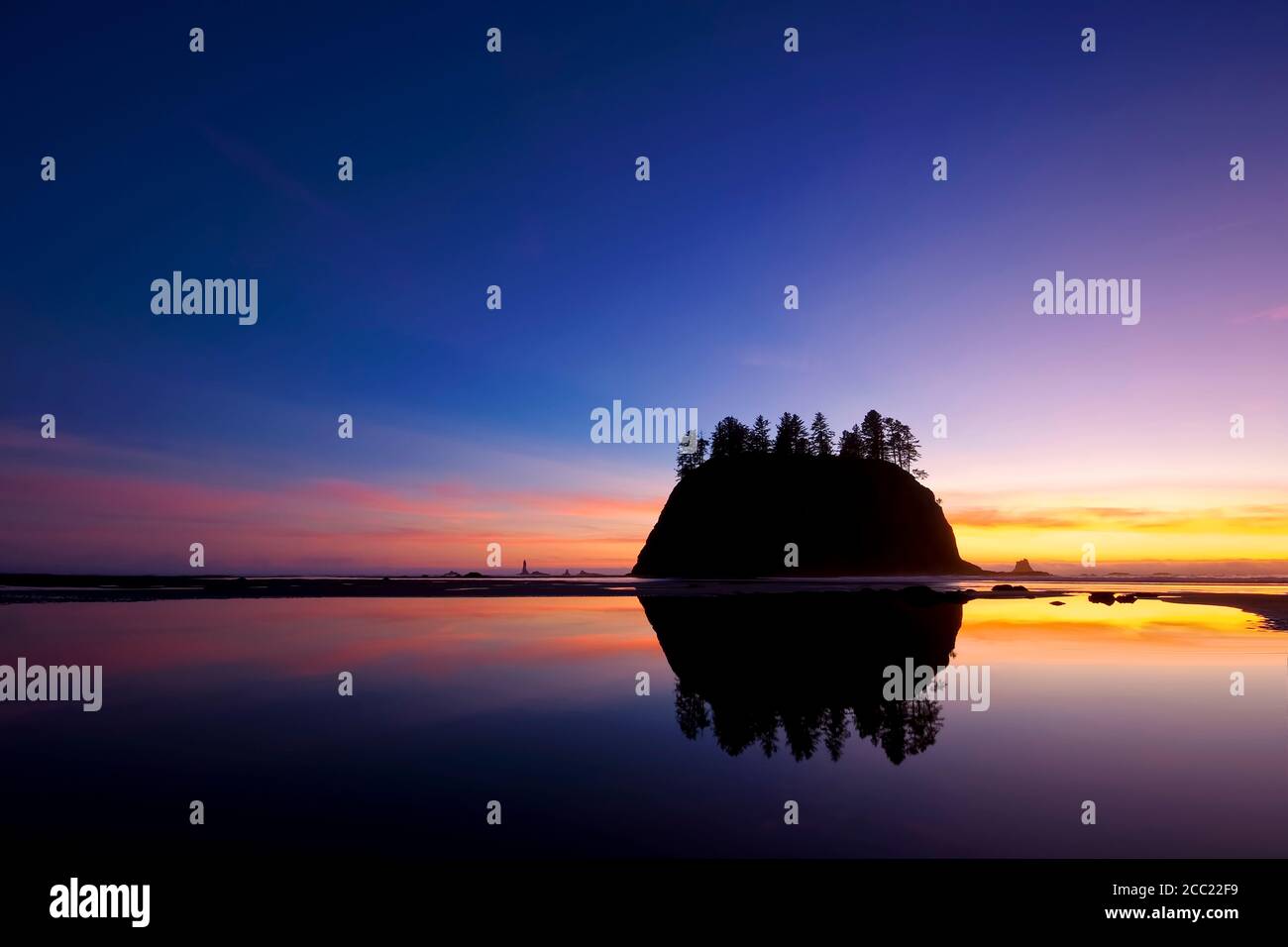 USA, Washington, View of Second Beach Stock Photo - Alamy