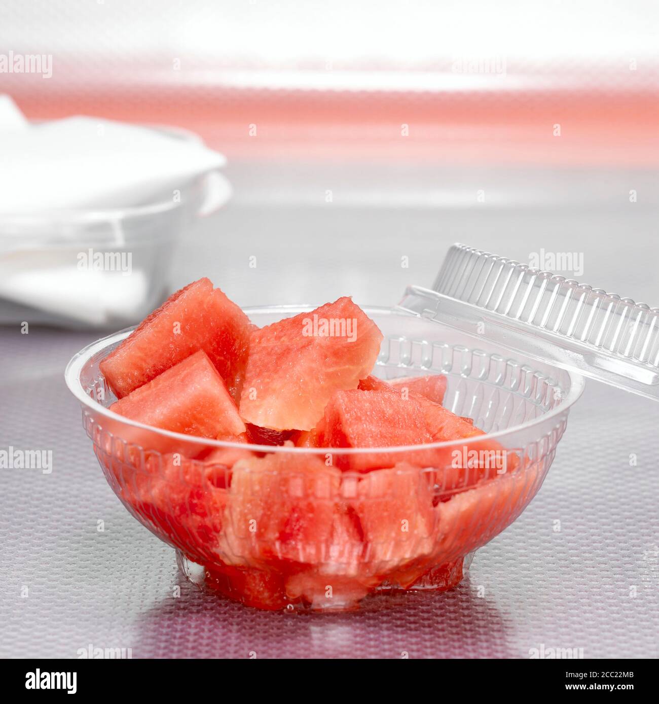 Watermelon slices in plastic bowl hi-res stock photography and images ...