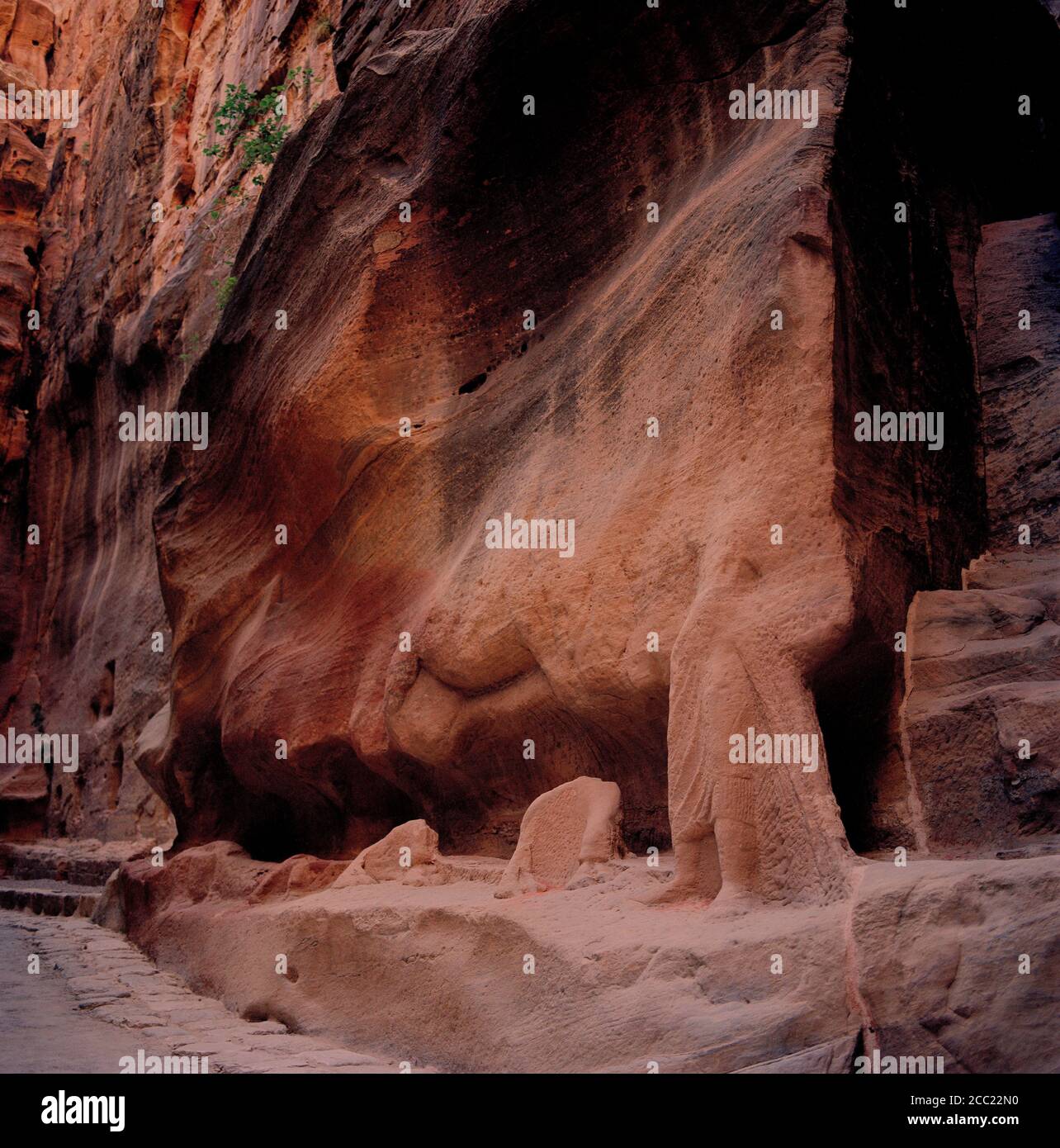 Jordan, Petra, Rock formation Stock Photo - Alamy