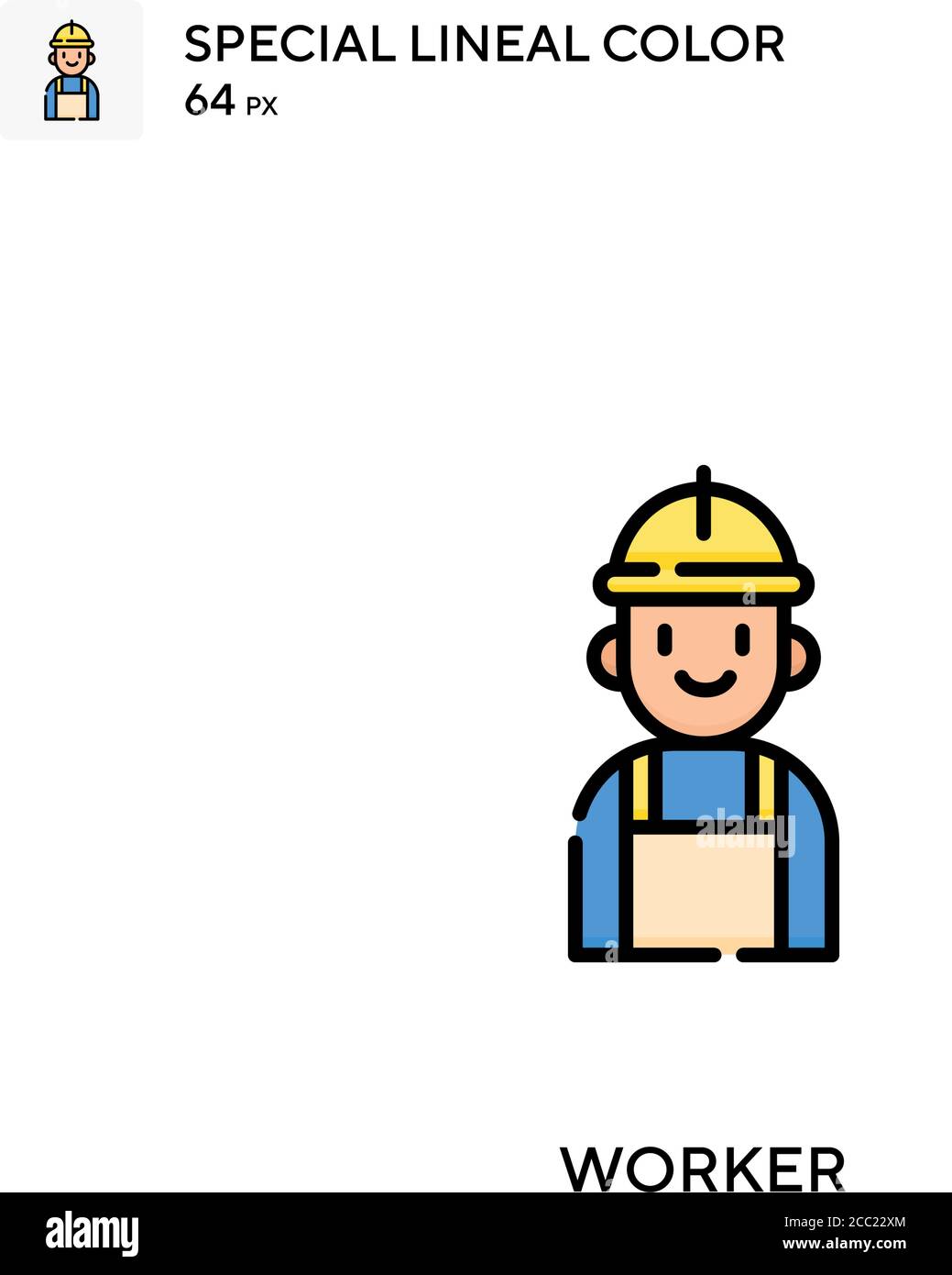 Worker Special lineal color vector icon. Worker icons for your business ...