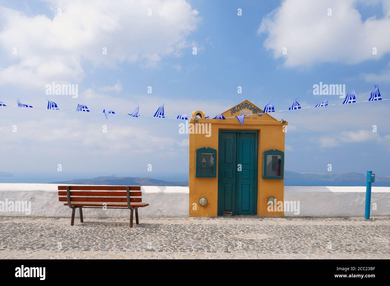 Santorini gate hi-res stock photography and images - Alamy