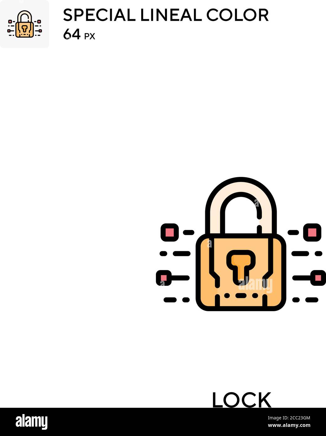 Lock Special lineal color vector icon. Lock icons for your business ...