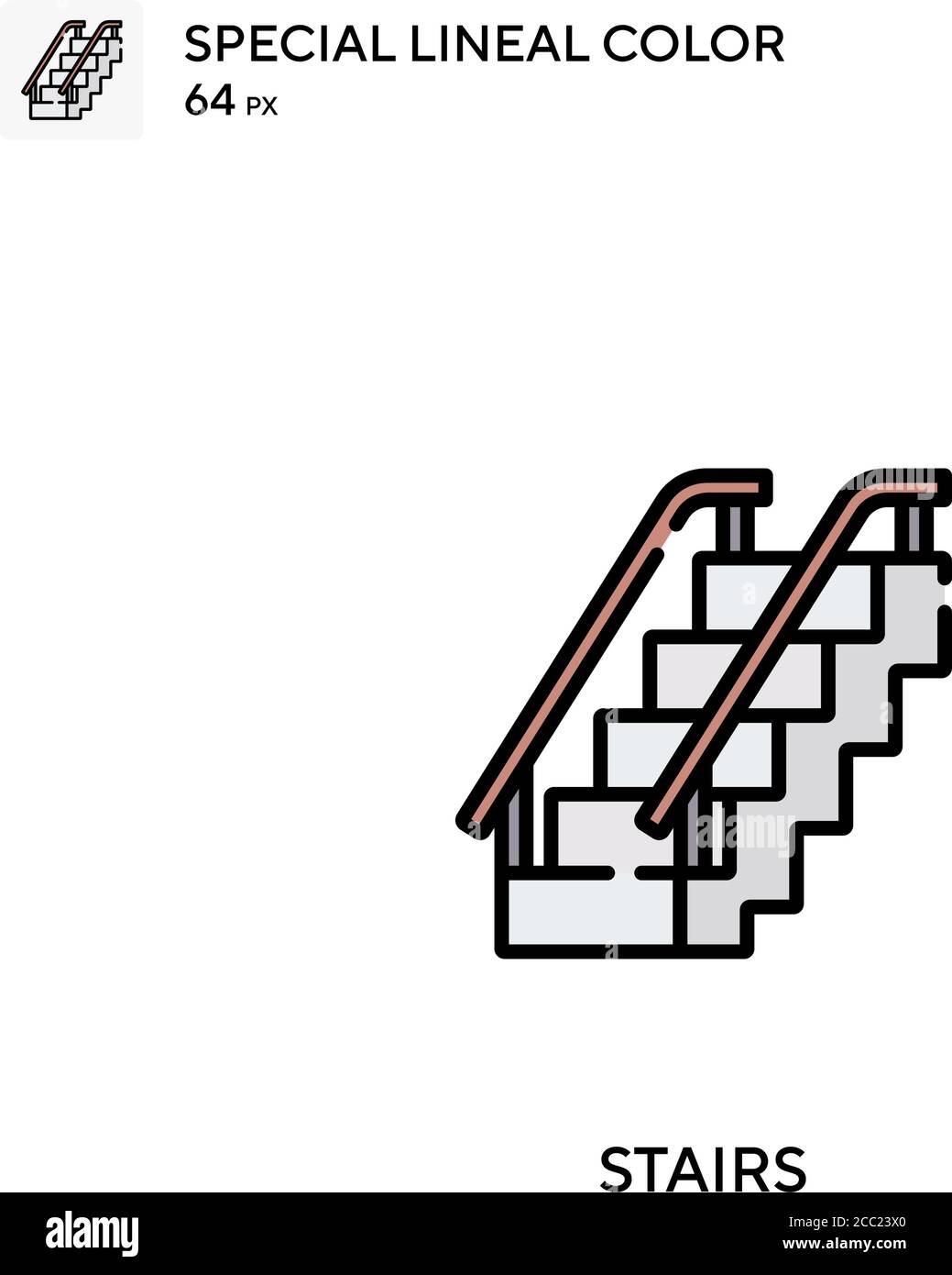 Stairs Special lineal color vector icon. Stairs icons for your business ...
