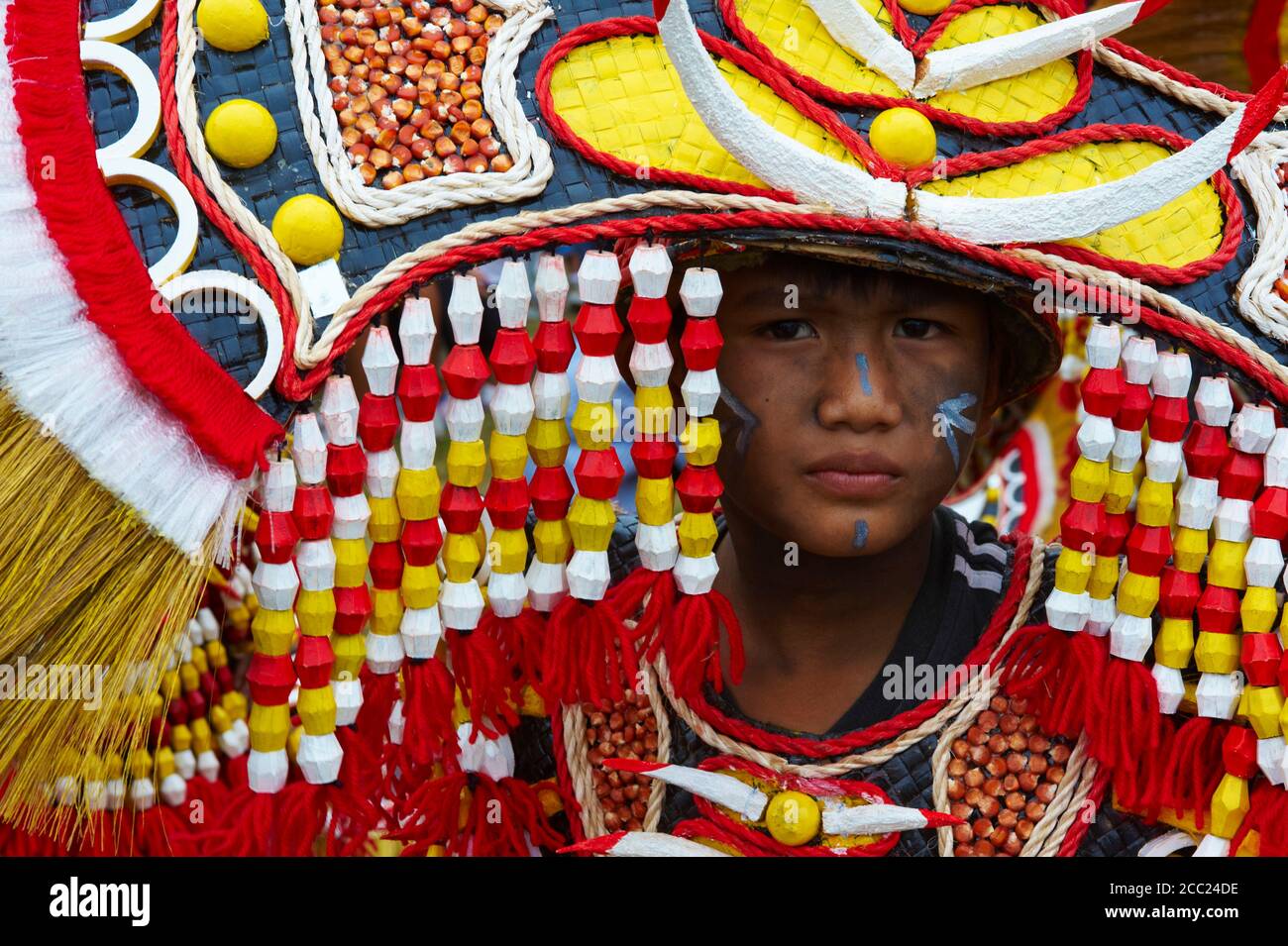 Philippines, Panay island, Kalibo city, Ati Atihan festival Stock Photo ...